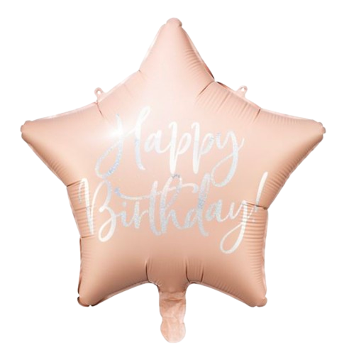 Globo Estrella Rosa Happy Birthday – Gormand
