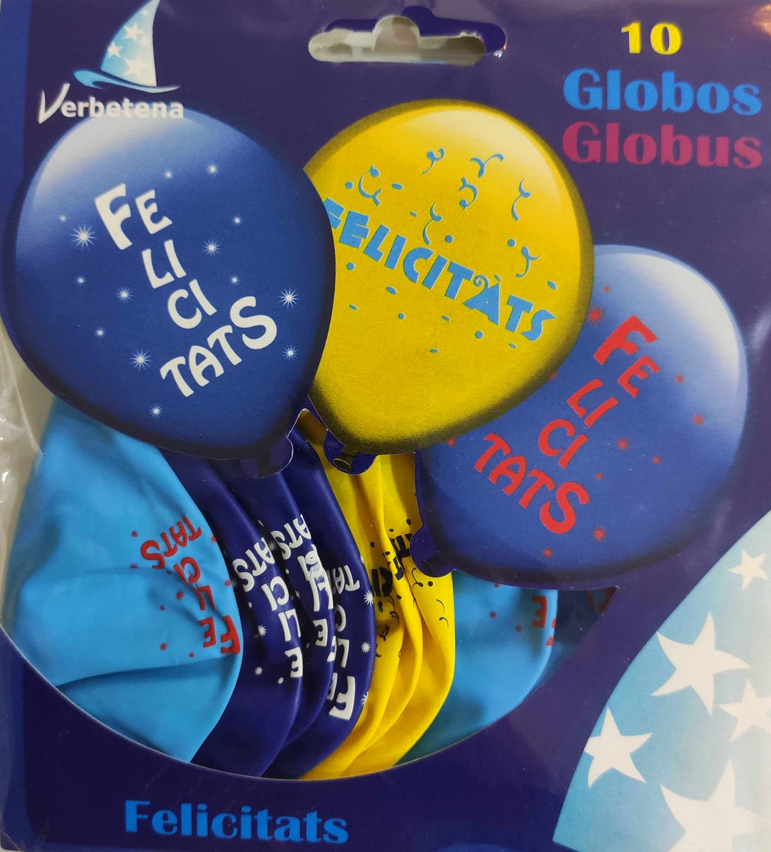 Globos Felicitats 10 unidades – Gormand