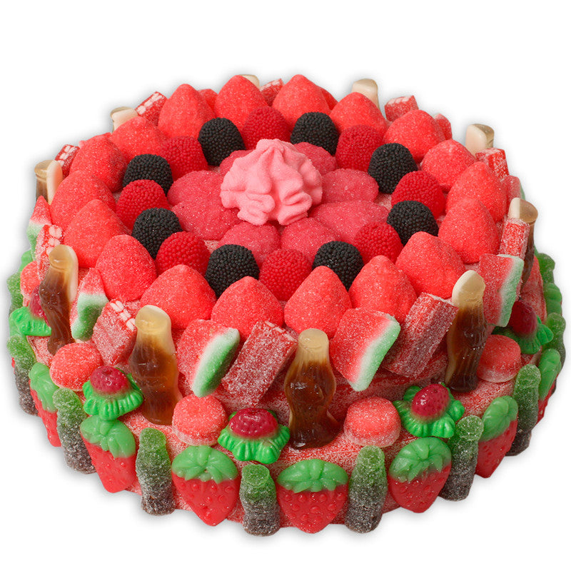 Tarta grande de chuches rojas – Gormand