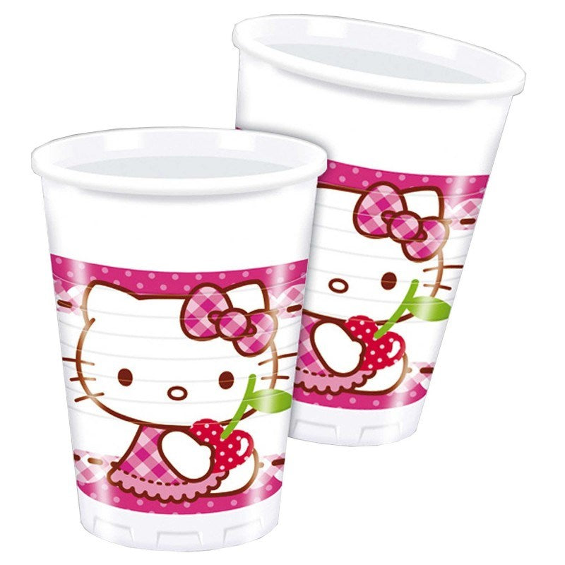 8 Vasos de Plástico Hello Kitty – Gormand